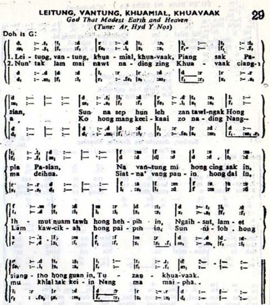 Leitung, Vantung, Khuamial, Khuavak (God That Madest Earth and Heaven ...