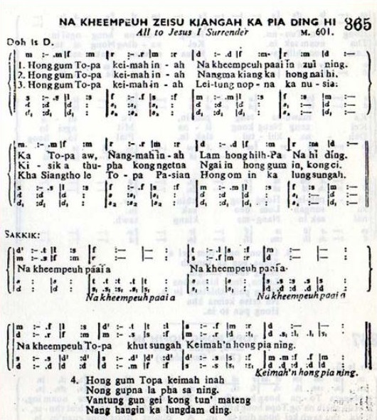 Na Khempeuh Zeisu Kiangah Ka Pia Ding Hi (All to Jesus I Surrender ...