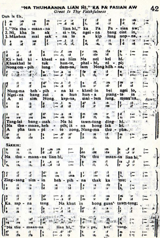 Na Thumaanna Lian Hi, Ka Pa Pasian Aw (Great Is Thy Faithfulness ...