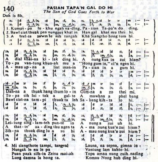 Pasian Tapa’n Gal Do Hi (The Son of God Goes Forth to War) » Labu Saal