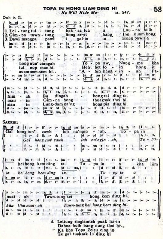 Topa In Hong Liah Ding Hi (He Will Hide Me) » Labu Saal